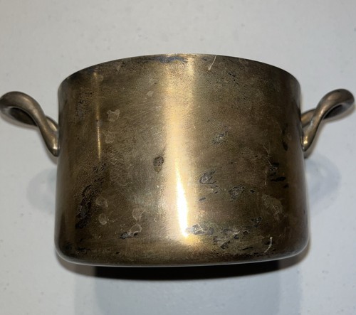 Vintage Double Handle Nickel Silver Pot Grand Silver Co. | eBay