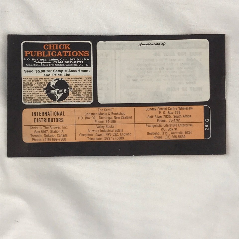 Jack T Chick Art Print Orange Black Vintage Theatrical Happy Hour Mask ...