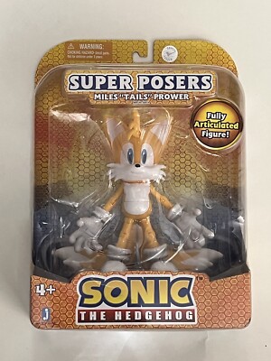 NEW 2010 Sonic The Hedgehog Super Posers Miles “Tails” Prower Jazwares ...