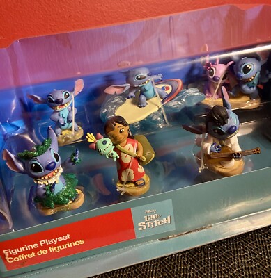 Disney Lilo and Stitch Figurine Playset 6 Figures Play Set Lilo Stitch ...