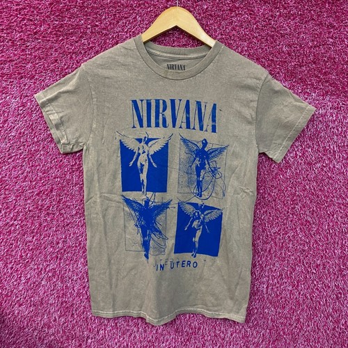 Nirvana In Utero Album Cover Pop Art Angel Grunge Band Tee S | eBay ...