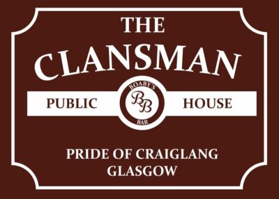 Retro Man Bar Pub Clansman STILL GAME Jack Victor Glasgow TV inspired ...