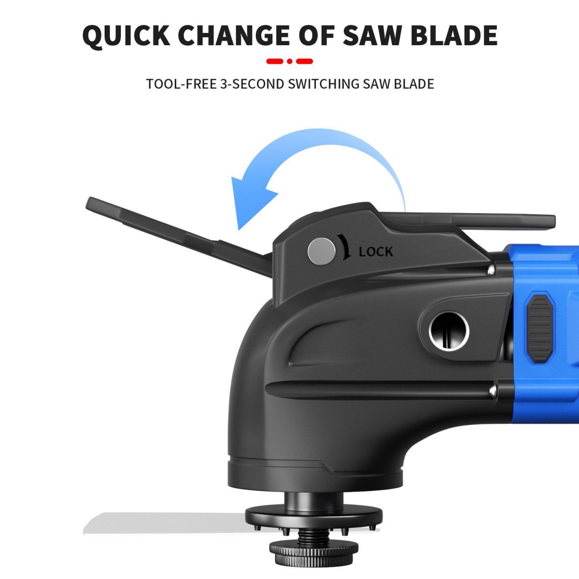 21V Cordless Oscillating Multi Tool Sander Scraper Saw with Accessories ...