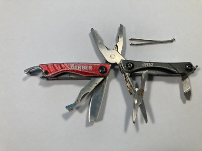 Gerber Dime Mini Multi-Tool, Knife, Pliers, Scissors, Red (B) | eBay