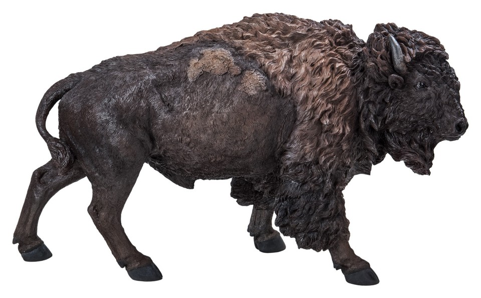 Large Bison Statue Resin Garden Statue Garden Home Decor Sculpture | eBay