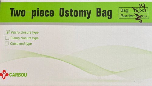 Carbou 19 PCS Ostomy Supplies Colostomy Bags Two Piece Drainable ...