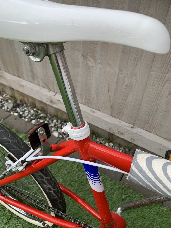 Raleigh Styler BMX 20 Inch Survivor Old School Burner. Red And White ...