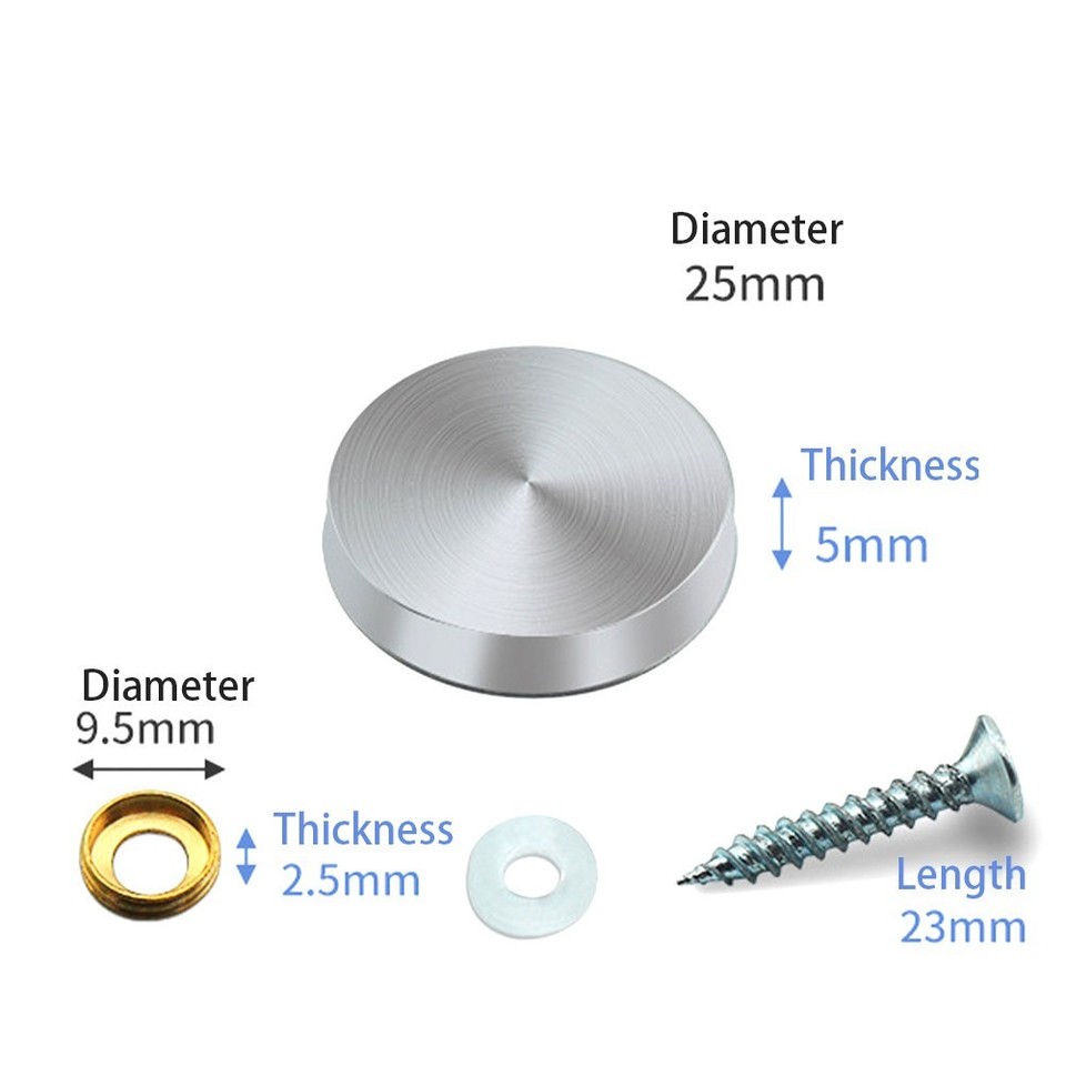 Garden Home Screws Brushed 23mm Advertising Building Decorative ...