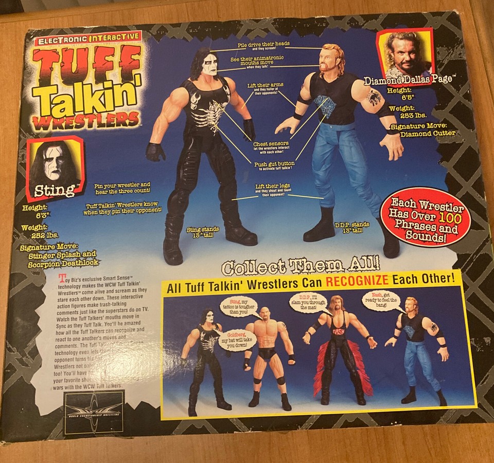 Tuff Talkin Wrestlers Sting vs Diamond Dallas Page WCW 1999 | eBay