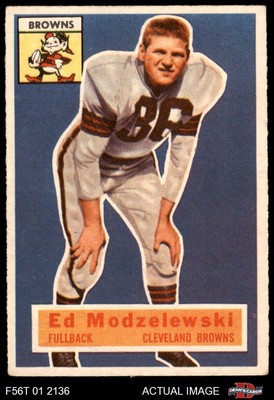 1956 Topps #117 Ed Modzelewski Browns-FB Maryland 4.5 - VG/EX+ | eBay