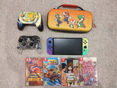 Nintendo Switch OLED splatoon 3 Edition Bundle | eBay UK