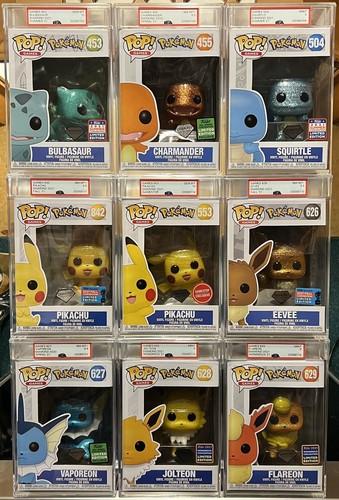 PSA Pokémon Funko Pop! Diamond Collection Complete Set Of 9 VERY RARE ...