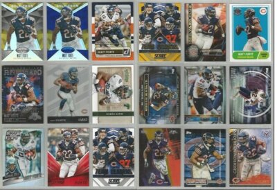 Matt Forte Chicago Bears Tulane 18 card 2015 insert lot-all different ...