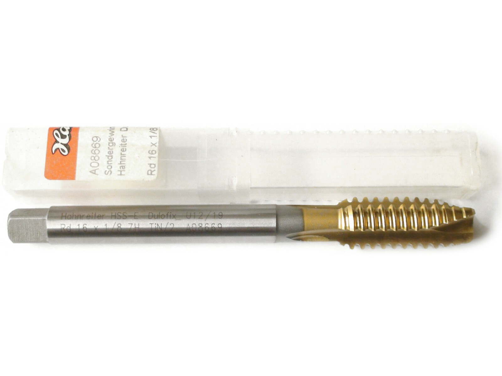 Hahnreiter Gewindebohrer Rundgewinde Rd 16x1/8 HSSE TIN 16 x 1/8 DIN ...