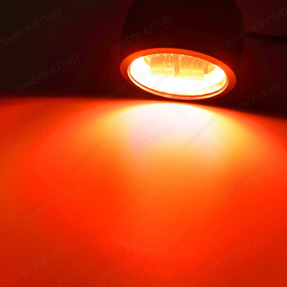 2x 3Inch LED Work Light Bar Round Spot Pods Red Halo Offroad Fog ...
