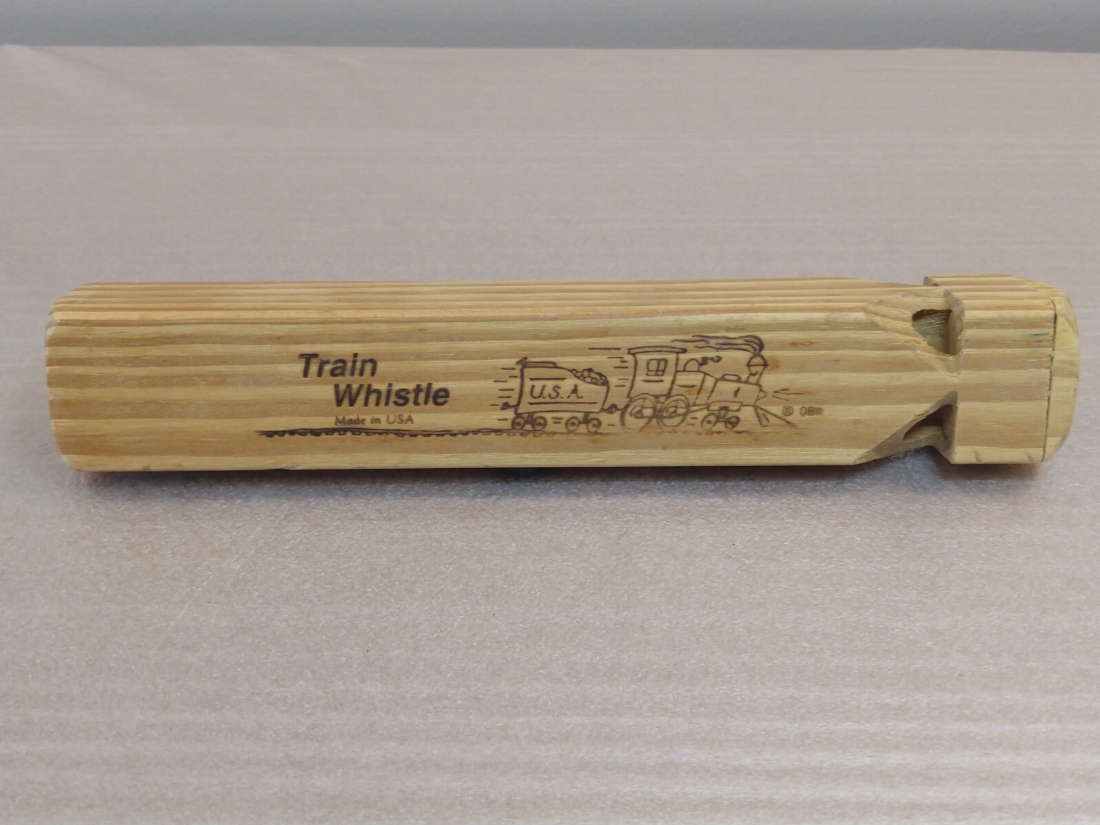 Vintage Wooden Train Whistle Locomotive Sound Wooden Block Railroad ...