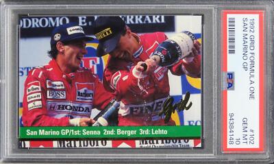 1992 Grid Formula One San Marino GP #102 PSA 10 GEM MINT | eBay