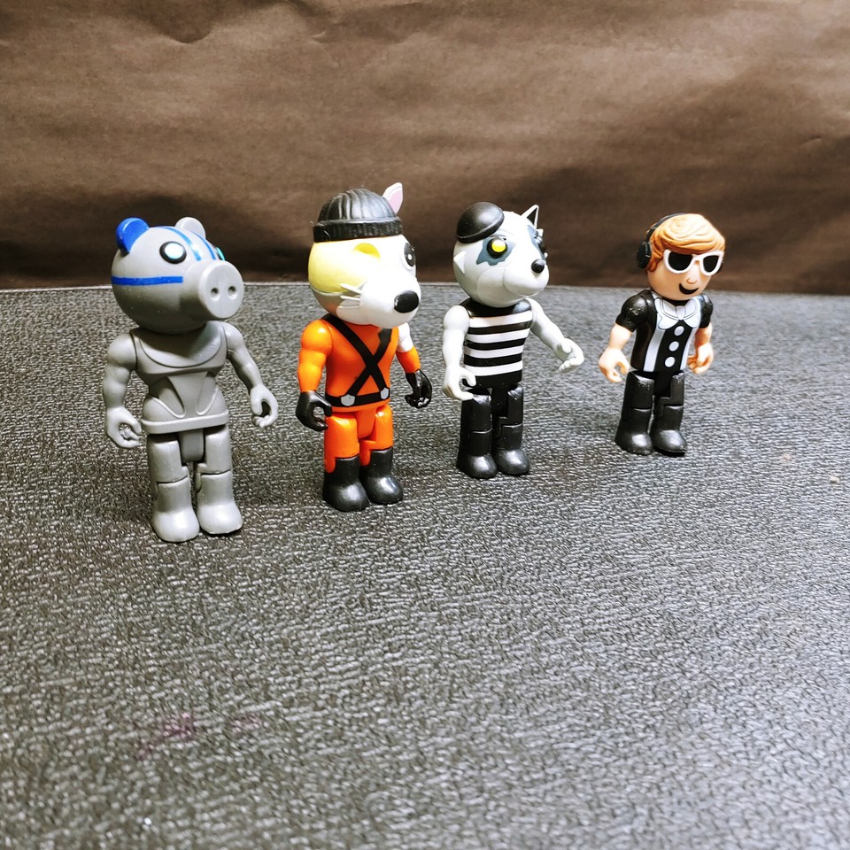 Lot of 4 Roblox Piggy Action Figures With Rash, Robby And Minitoons | eBay