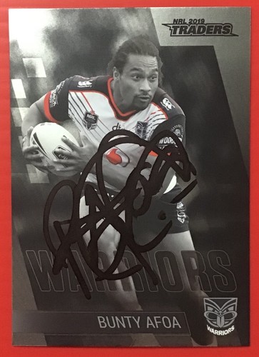 BUNTY AFOA SIGNED 2019 Traders PS142 Trading Card. D178 | eBay Australia