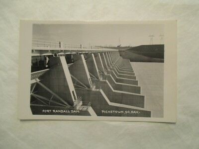 RPPC Fort Randall Dam Pickstown South Dakota SD Real Photo Postcard | eBay