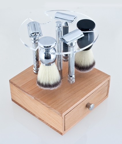 STAND FOR SHAVING RAZORS AND BRUSHES RACK & BLADE HOLDER | eBay