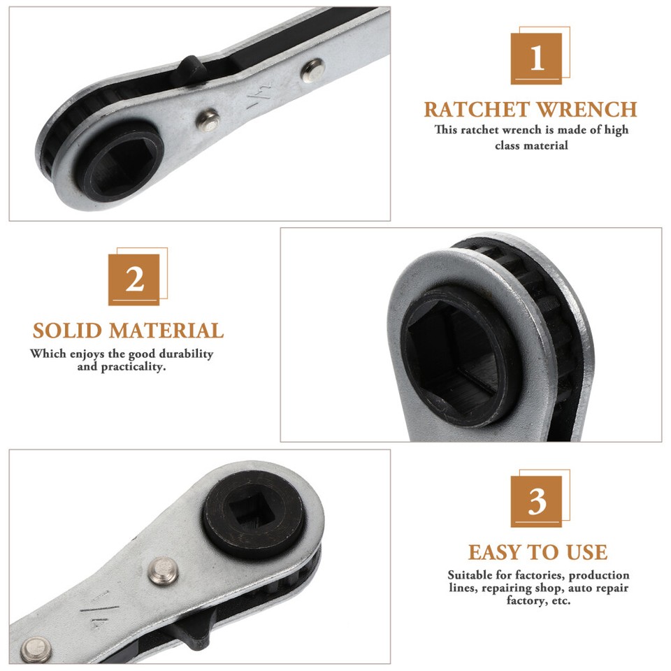 Air Conditioner Valve Wrench Conditioning Ratchet Spanner Repair Tool ...