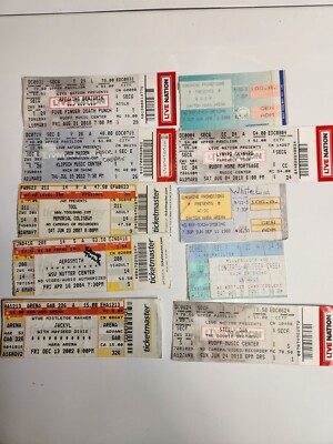 vintage concert ticket stubs | eBay