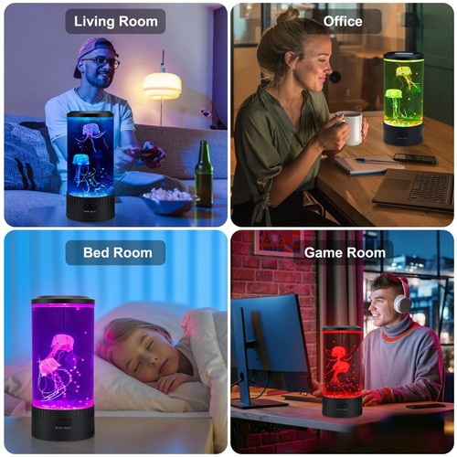 Best Jellyfish Tank Table Lamp Remote Control with Color Changing Light ...