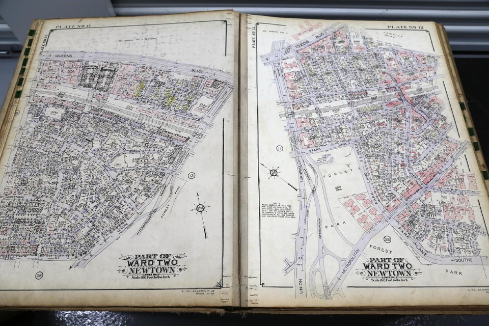 1929 E. BELCHER HYDE ATLAS OF NEW YORK CITY-QUEENS-VOLUME TWO-40+ MAPS ...