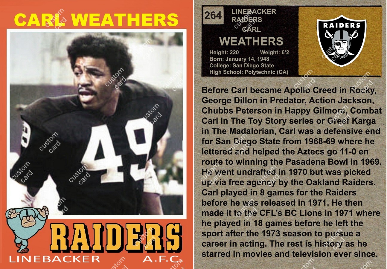 Carl Weathers Raiders