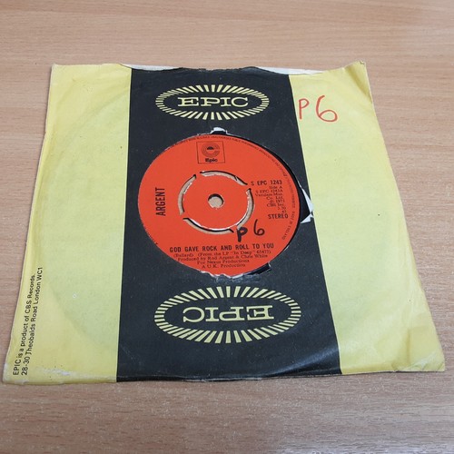 7" Single - Argent, God Gave Rock And Roll To You, 1973, EPIC (S EPC ...