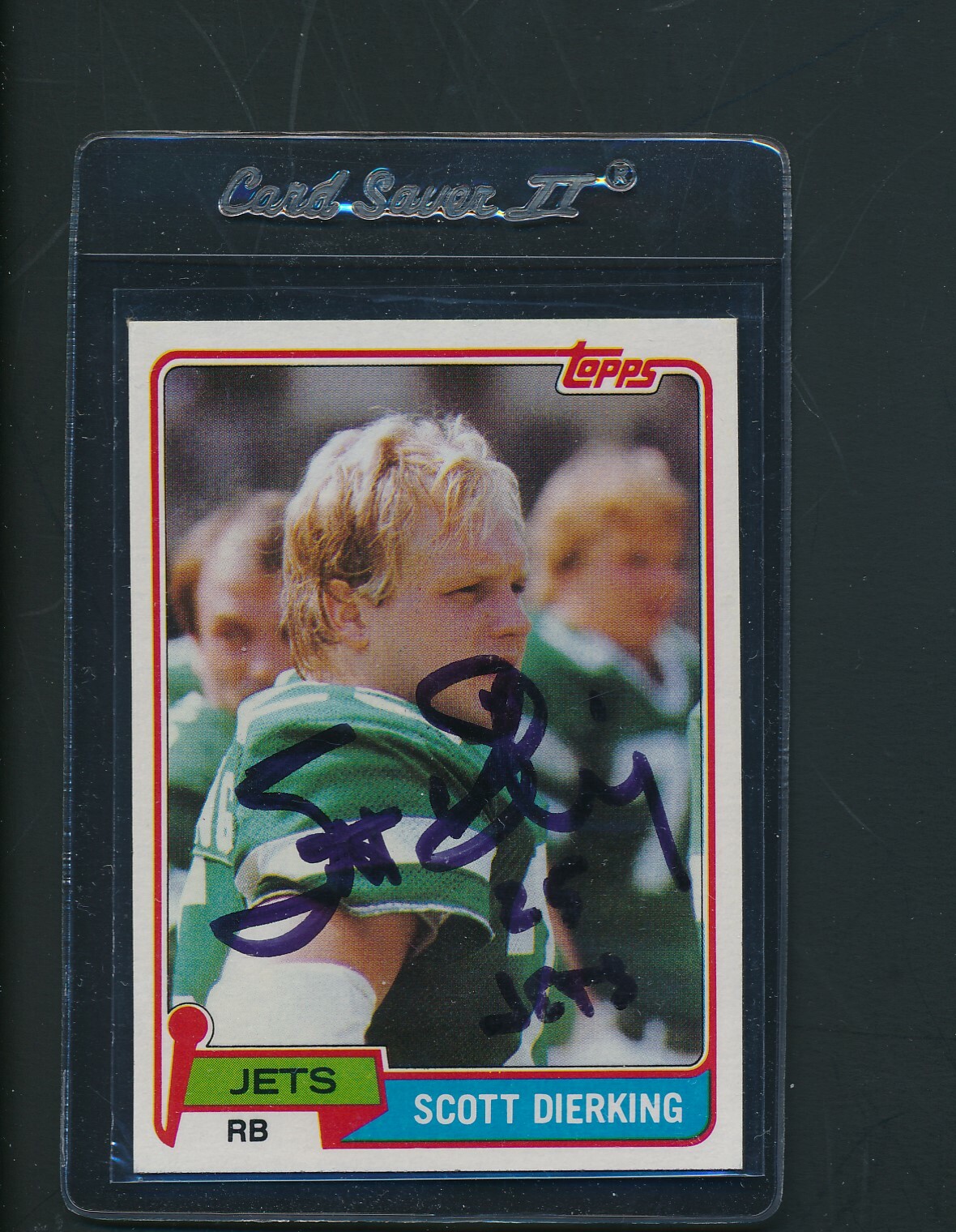 1981 Topps #484 Scott Dierking Jets Signed Auto *B912 | eBay