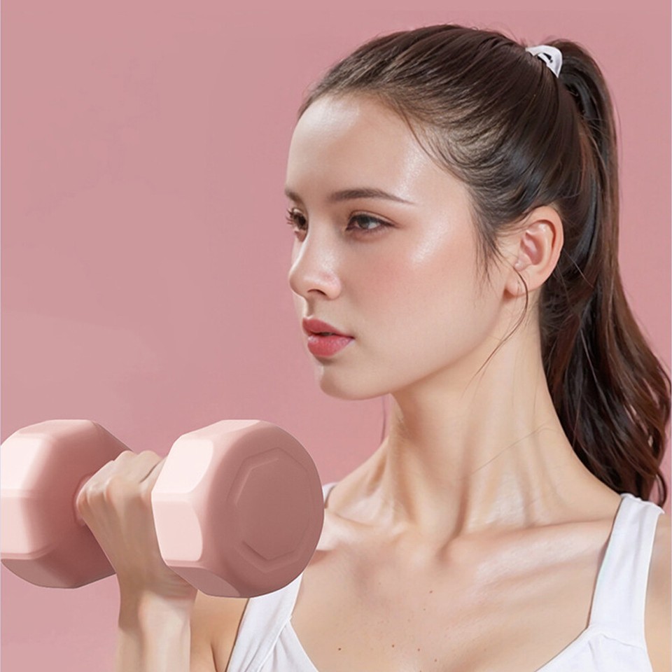 Ladies Dumbbells Set Aerobic Training Hand Weights Workout Gym Home ...
