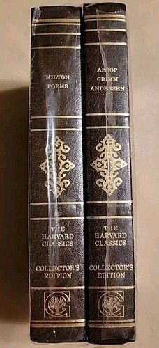 Harvard Classics Collector's Edition LOT Aesop Grimm Andersen & Milton ...