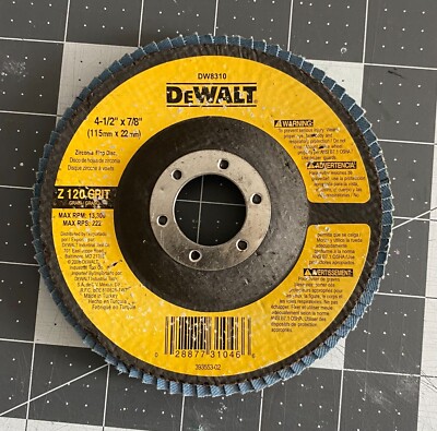 DeWalt DW8310 Contaminant-Free Coated Flap Disc | eBay