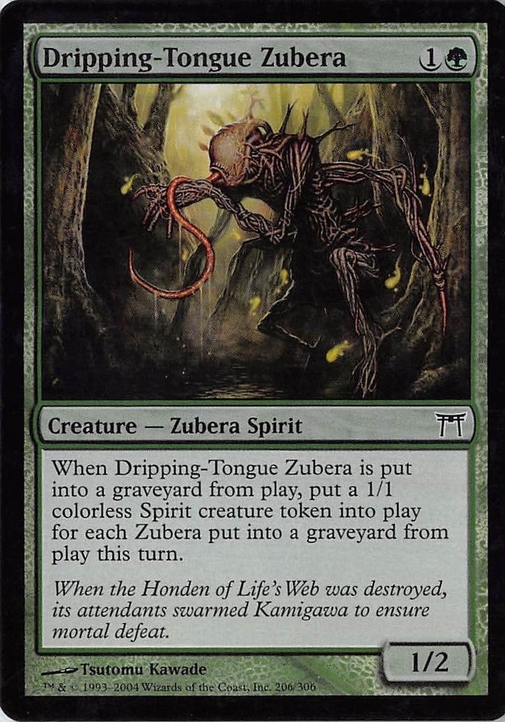Dripping-Tongue Zubera *FOIL Common* Magic MtG x1 Champions of Kamigawa ...