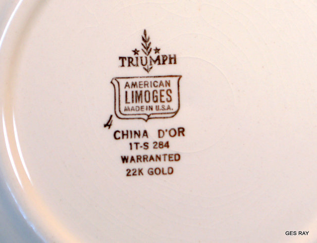 American Limoges Triumph China D'or 22K Gold Soup Bowl Vintage | eBay