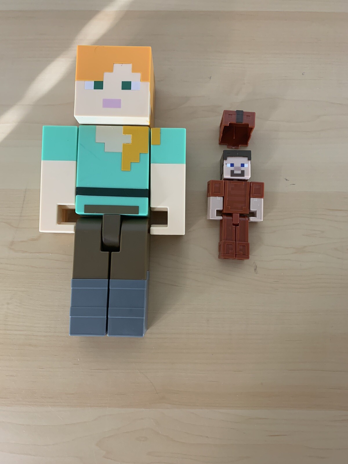 Minecraft Alex Large Scale Action Figure 8.5" & Mini Steve 3.5” Figure ...