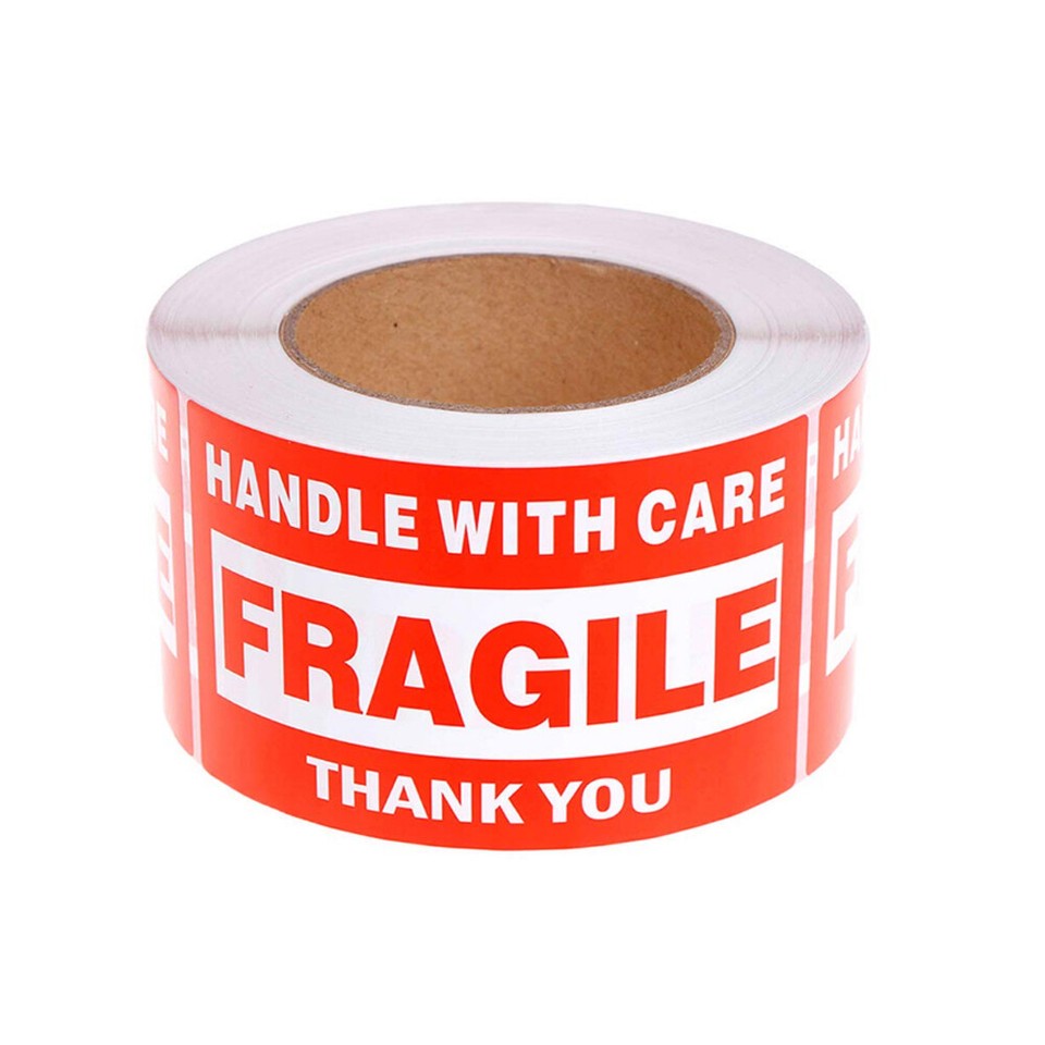 1Roll 500 Fragile Stickers 3″x5″ Fragile Label Sticker Handle With Care ...
