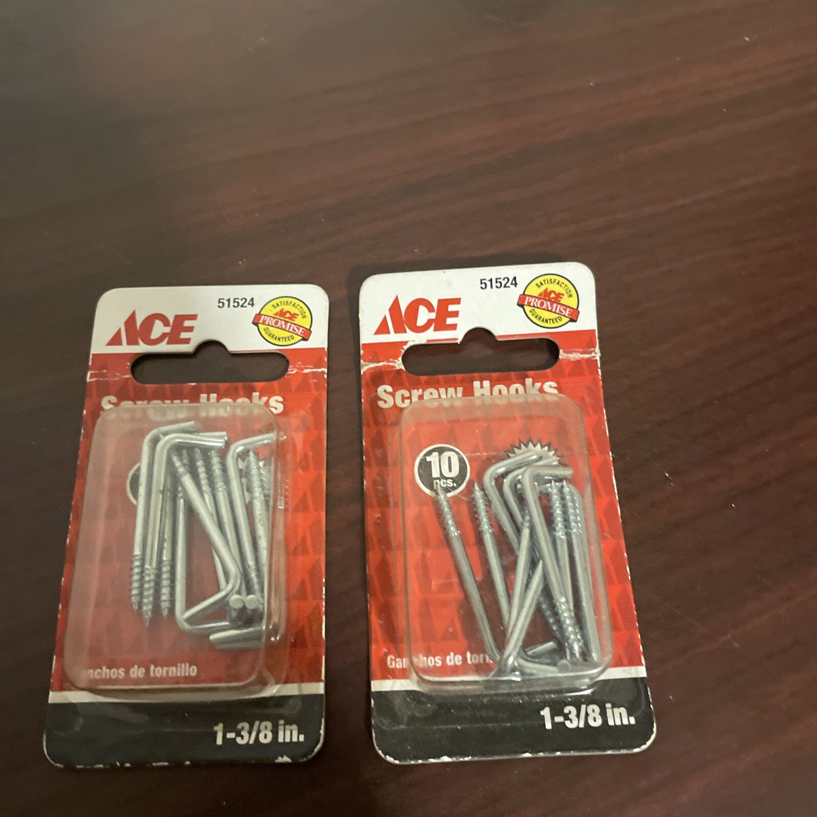 1-3/8" ZINC PLATED SCREW HOOKS ACE Zinc 51524 | eBay