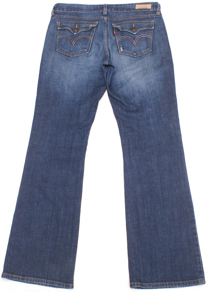 Levi's 545 Jeans Low Boot Cut Blue Stretch Denim, womens 8 M (32X32) | eBay