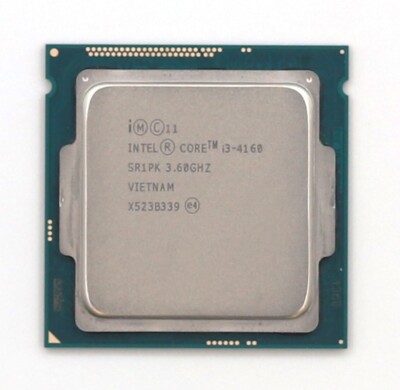 Intel Core i3-4160 3.60Ghz Dual-Core 3MB LGA1150 Processor P/N: SR1PK ...
