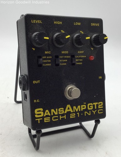 Tech 21 NYC SansAmp GT2 Preamp Stomp Box For Bass Guitar (Untested) | eBay