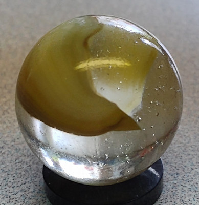 Master Marble Large TIGER EYE marble-.98", Mint-/NM+, 1 chunk Debris on ...