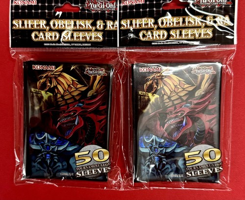 Konami Slifer Obelisk & Ra Card Sleeves 50ct Yu-Gi-Oh! (Set Of 2) | eBay