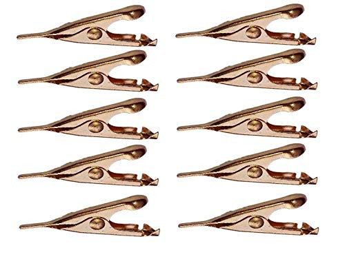 10 Pack Copper Plated Micro Toothless Alligator Test Clips for ...