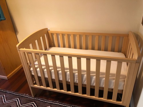 Boori Alice Cot pine wood with mattress and bed linen excellent ...