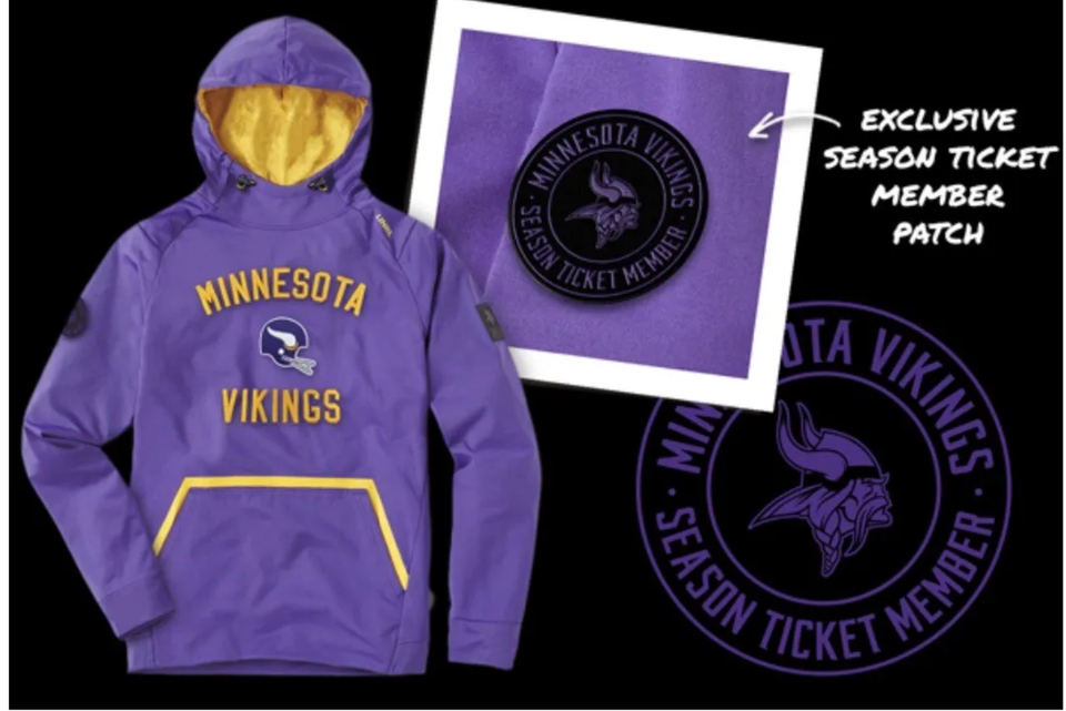 UNRL x Minnesota Vikings Season Ticket Member Hoodie (Size: Large ...