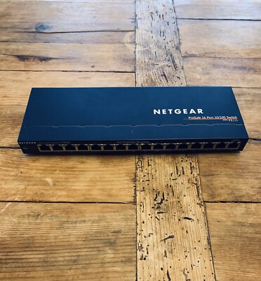 Netgear ProSafe FS116 16 Port 10/100 Fast Ethernet Network Switch | eBay