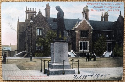 Early Josiah Wedgwood Monument, Stoke-on-Trent, Winton Square Postcard ...